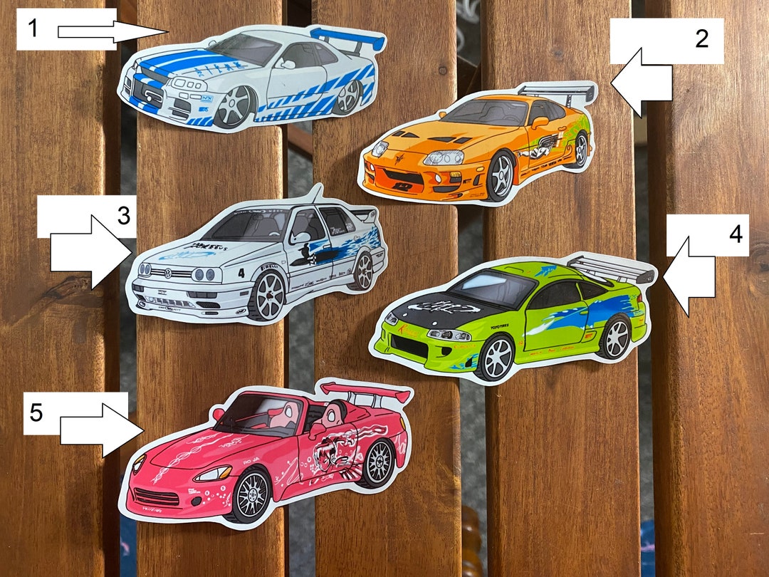 Fast and Furious Cars Sticker - Etsy