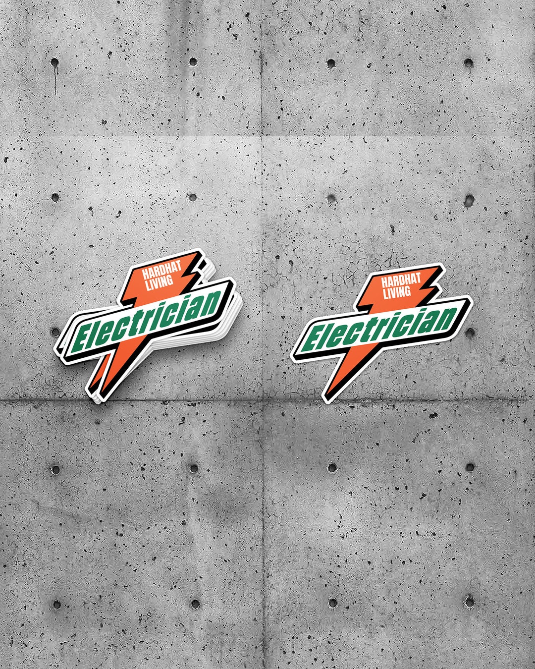 Weatherproof Hard Hat Sticker Hardhatliving Electrician G-rade Sticker ...