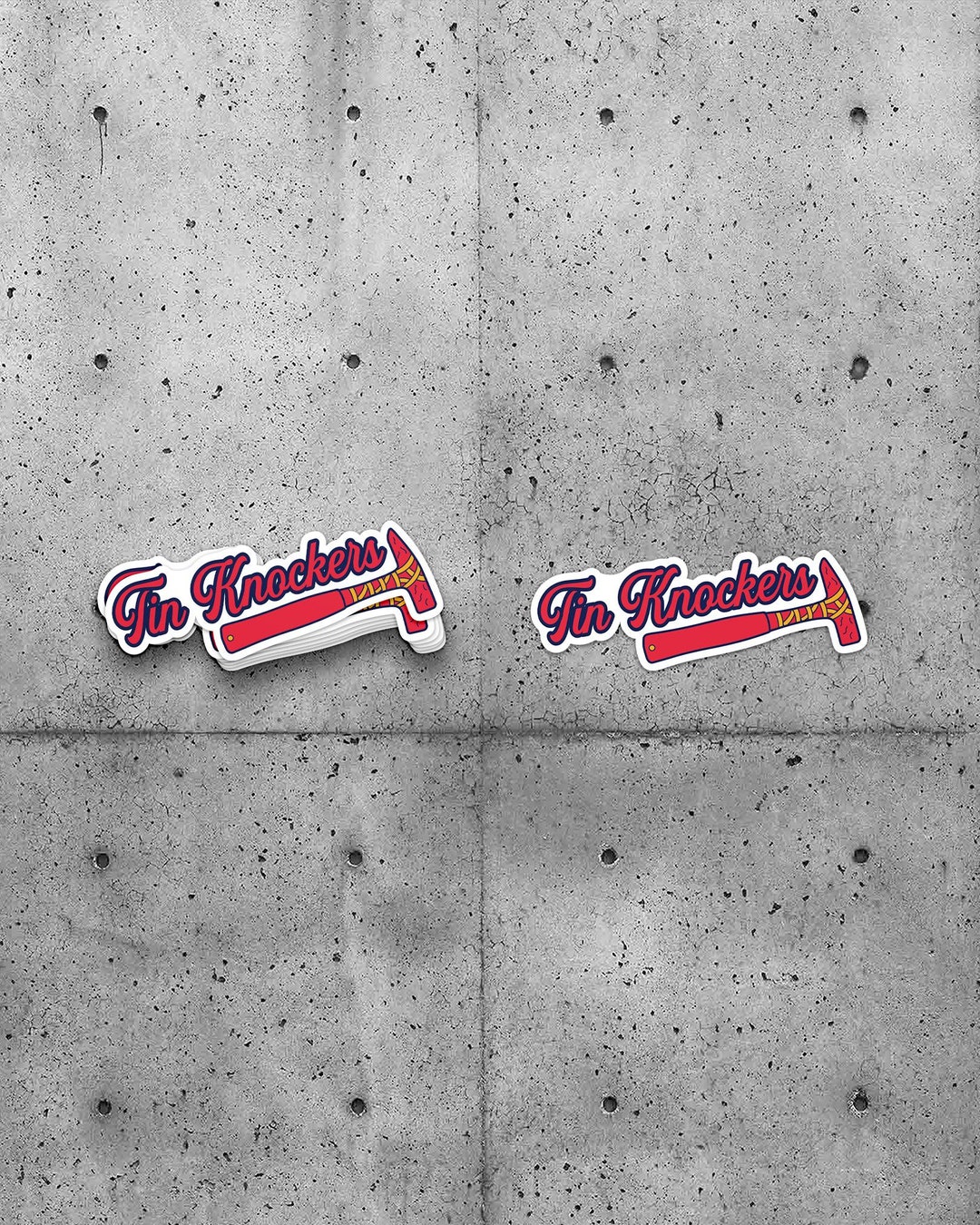 Hard Hat Sticker Tin Knockers Baseball Logo - Etsy