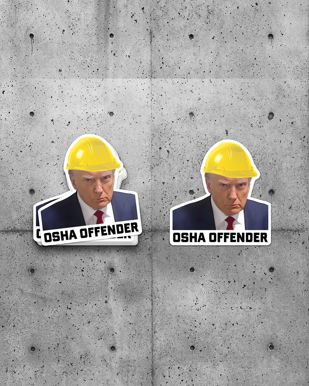 Weatherproof Hard Hat Sticker Trump OSHA Offender - Etsy