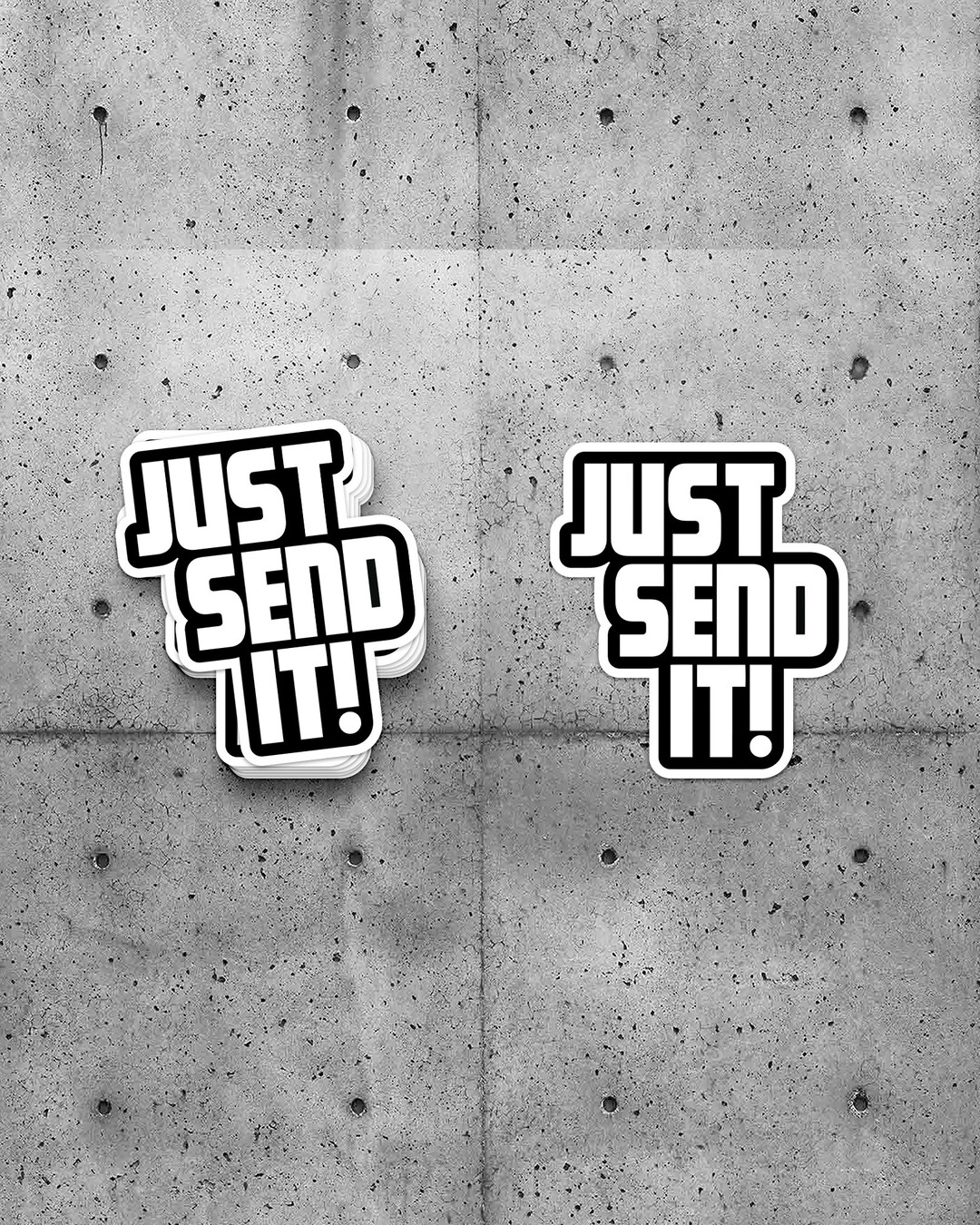 Weatherproof Hard Hat Sticker Hardhatliving Just Send It Sticker - Etsy