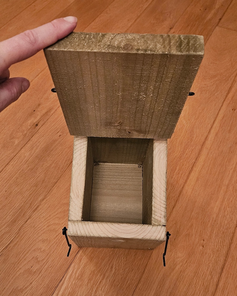 Traditional Bird Box With Hinged Roof - Etsy UK