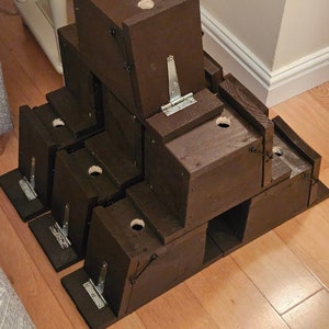 Traditional Bird Box With Hinged Roof - Etsy UK