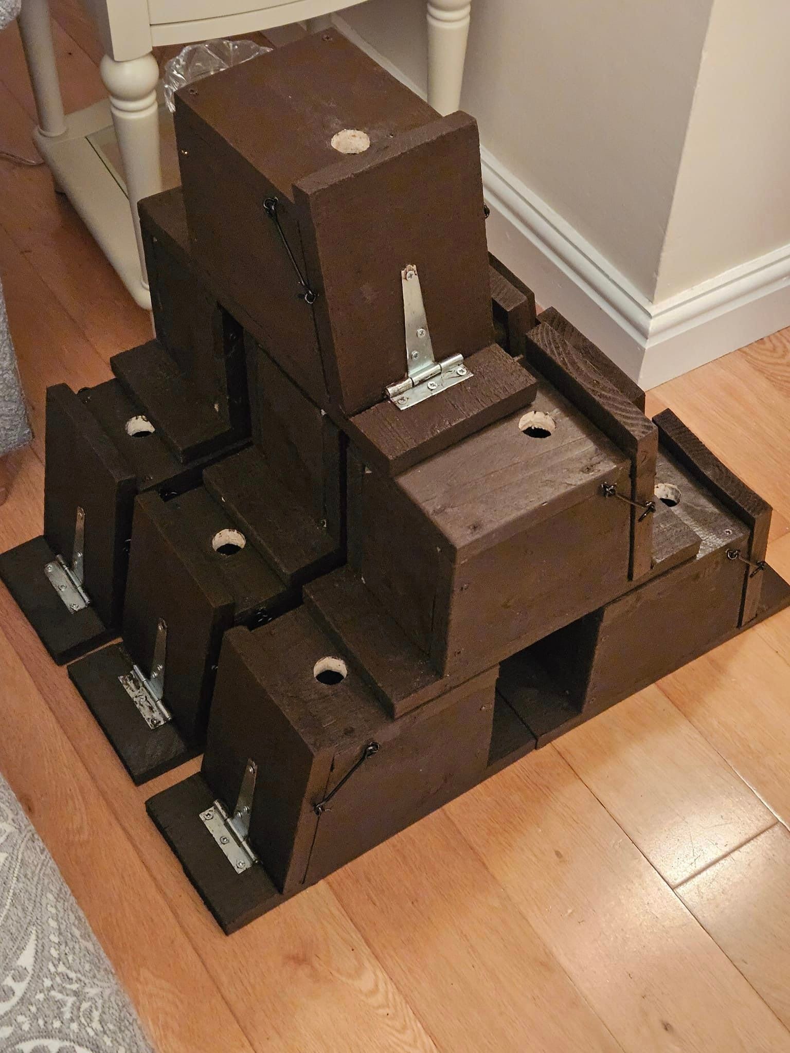 Traditional Bird Box With Hinged Roof - Etsy UK