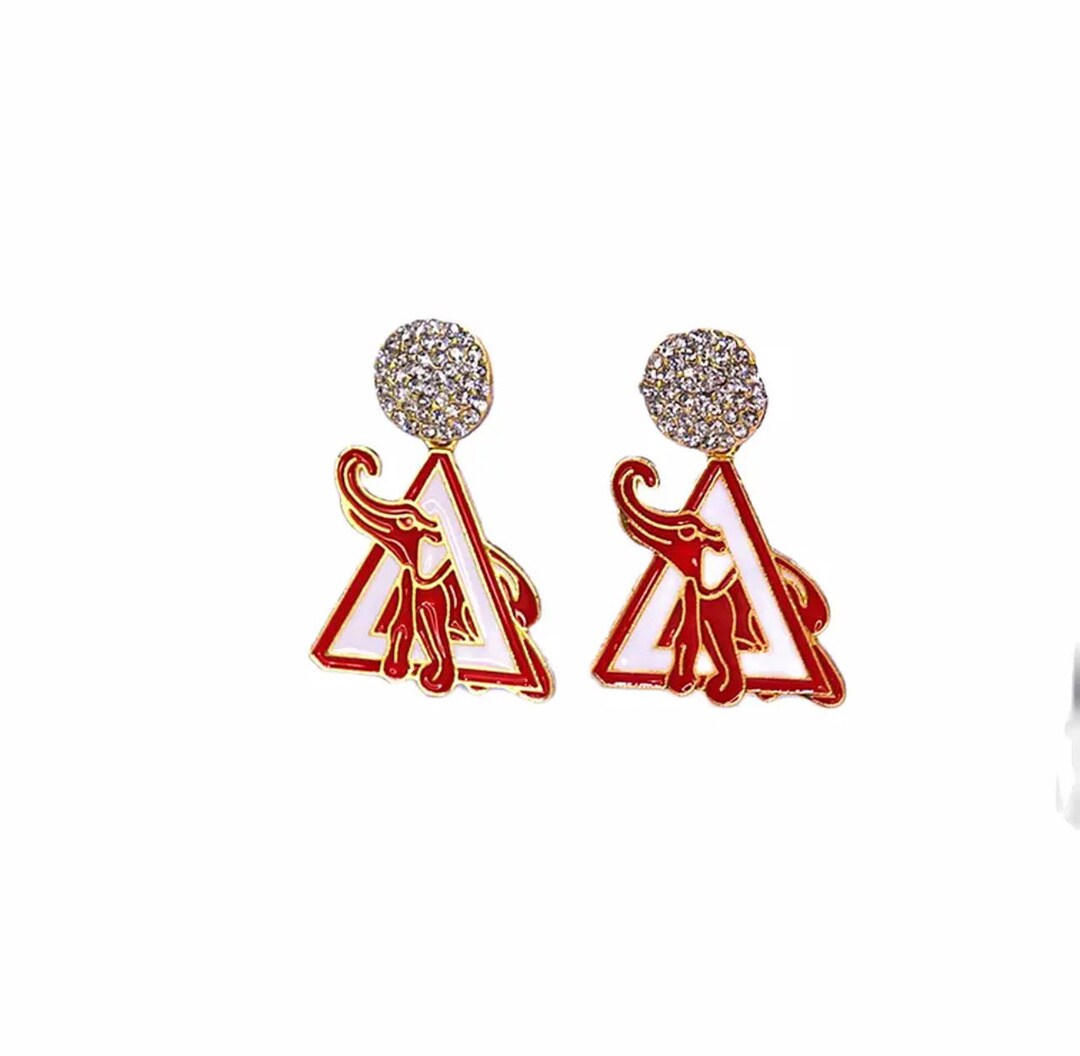 Delta Sigma Theta Elephant Earrings DST Rhinestone - Etsy