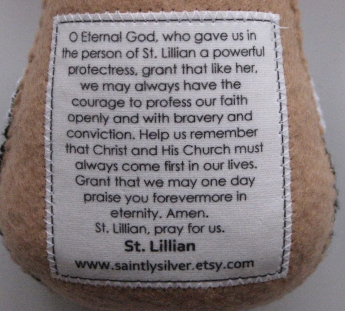 Saint Lillian Felt Saint Softie - Etsy