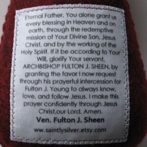 Bl. Fulton Sheen Felt Saint Softie - Etsy