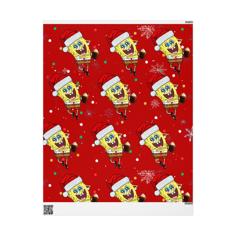 Spongebob Christmas Wrapping Paper - Etsy