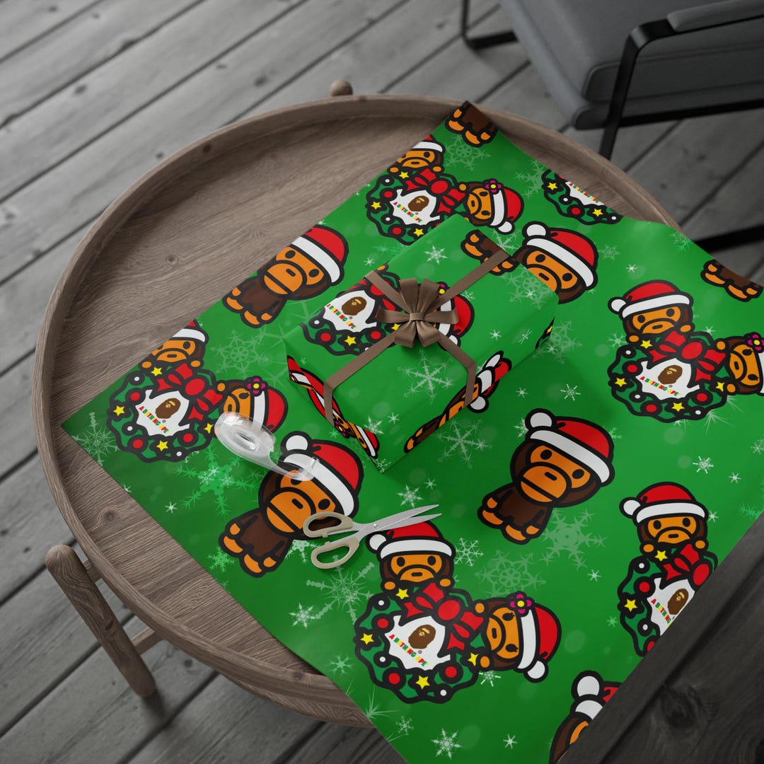 Baby Milo Bape Christmas Wrapping Paper - Etsy