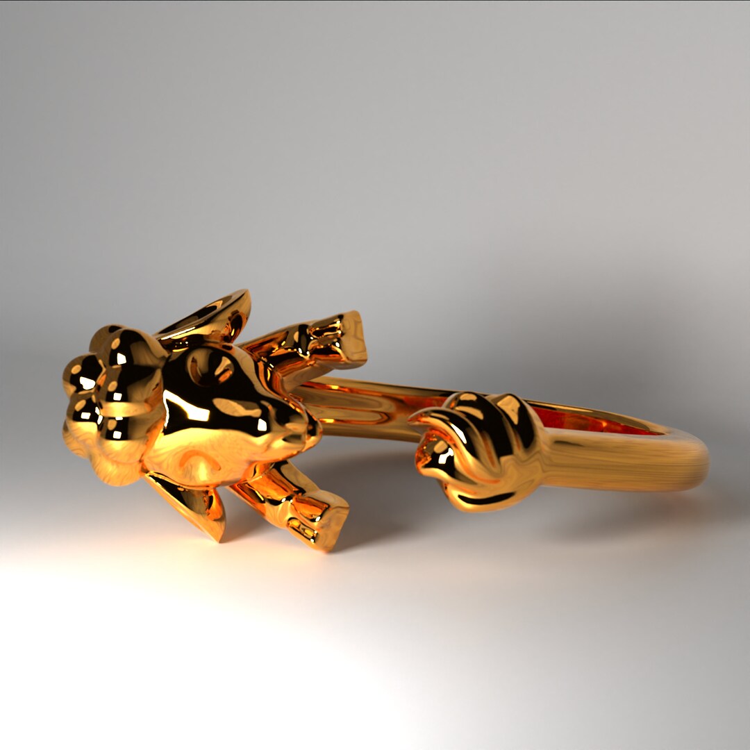 14k Gold Alternate Sheep Ring, Solid Gold Animal Ring, Solid 14k Gold ...