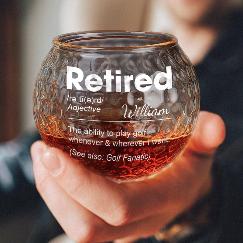 Retirement Ball Glass - Etsy UK