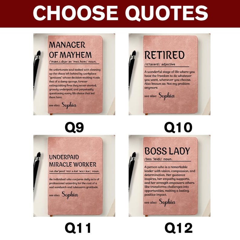 Funny Definition Notebook, Exchange Gifts, Gag Gift for Women, Men ...