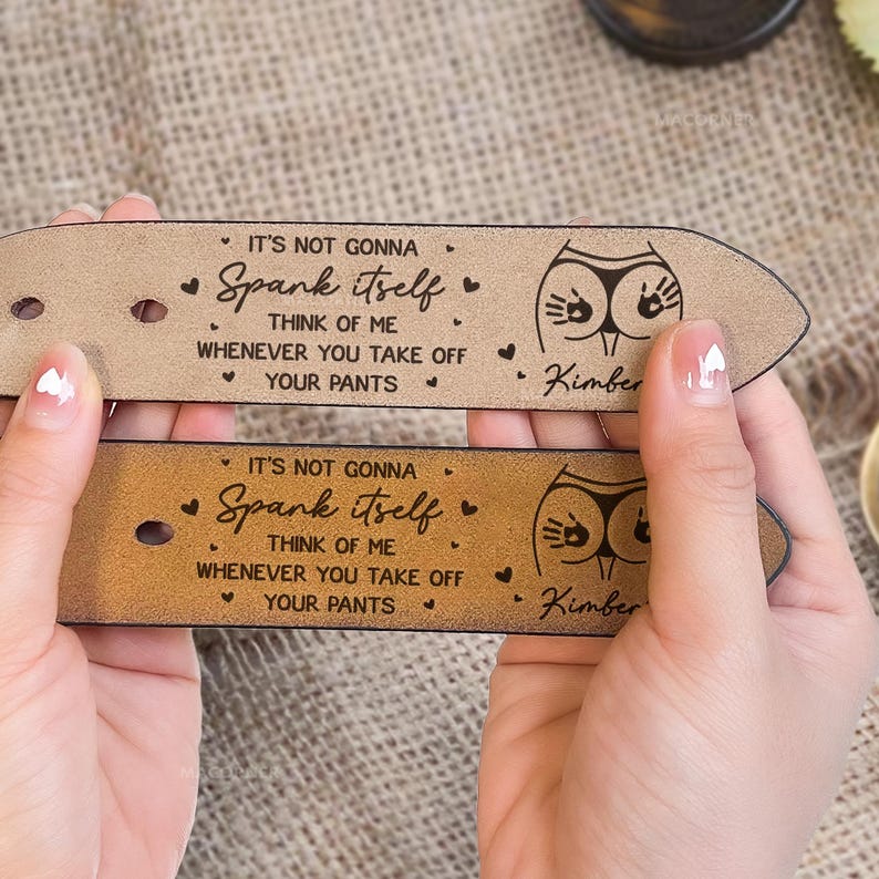 Custom Leather Belt for Him, Funny Gift for Men, Gift for Husband ...