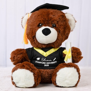 Personalized Graduation Teddy Bear With Photo - Memorial Gift - Etsy