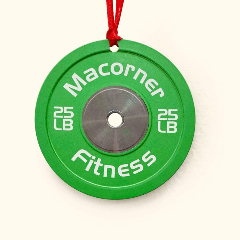 Personalized Aluminum Weight Plate, Merry Liftmas, Christmas Ornament ...