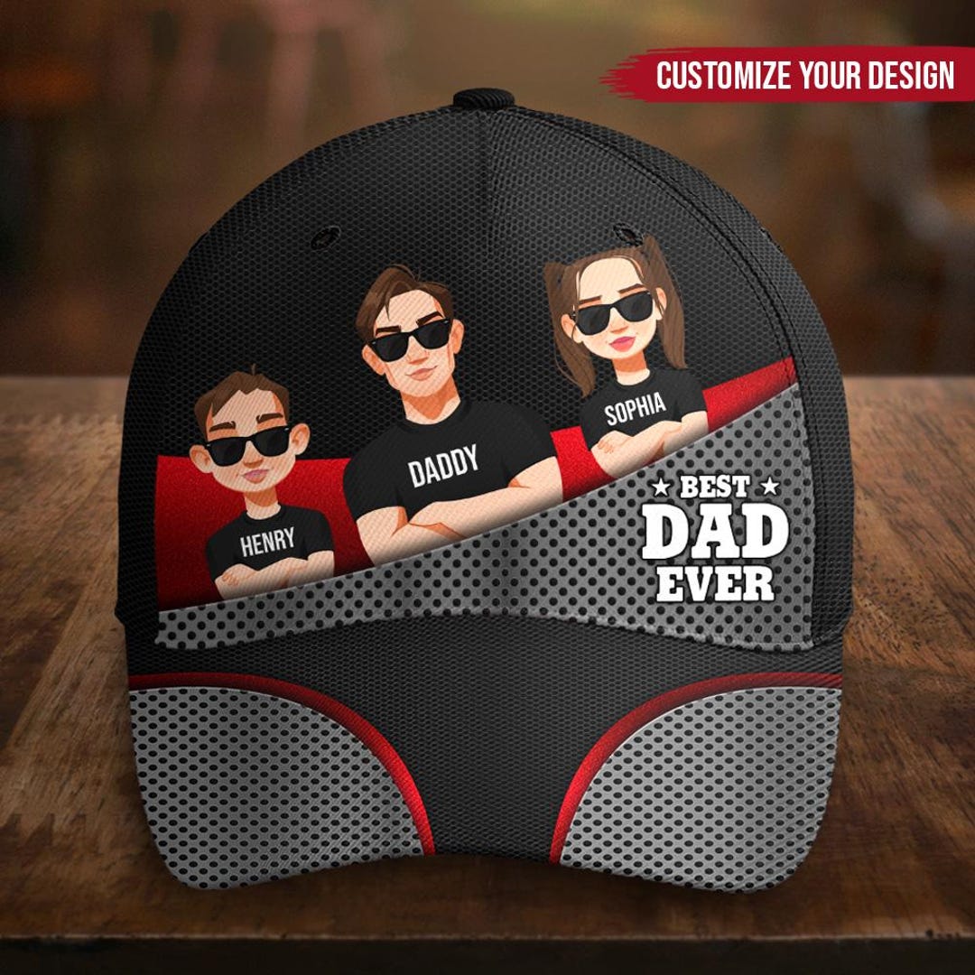 Best Dad Ever - Personalized Classic Cap, Father's Day Gift From Son ...
