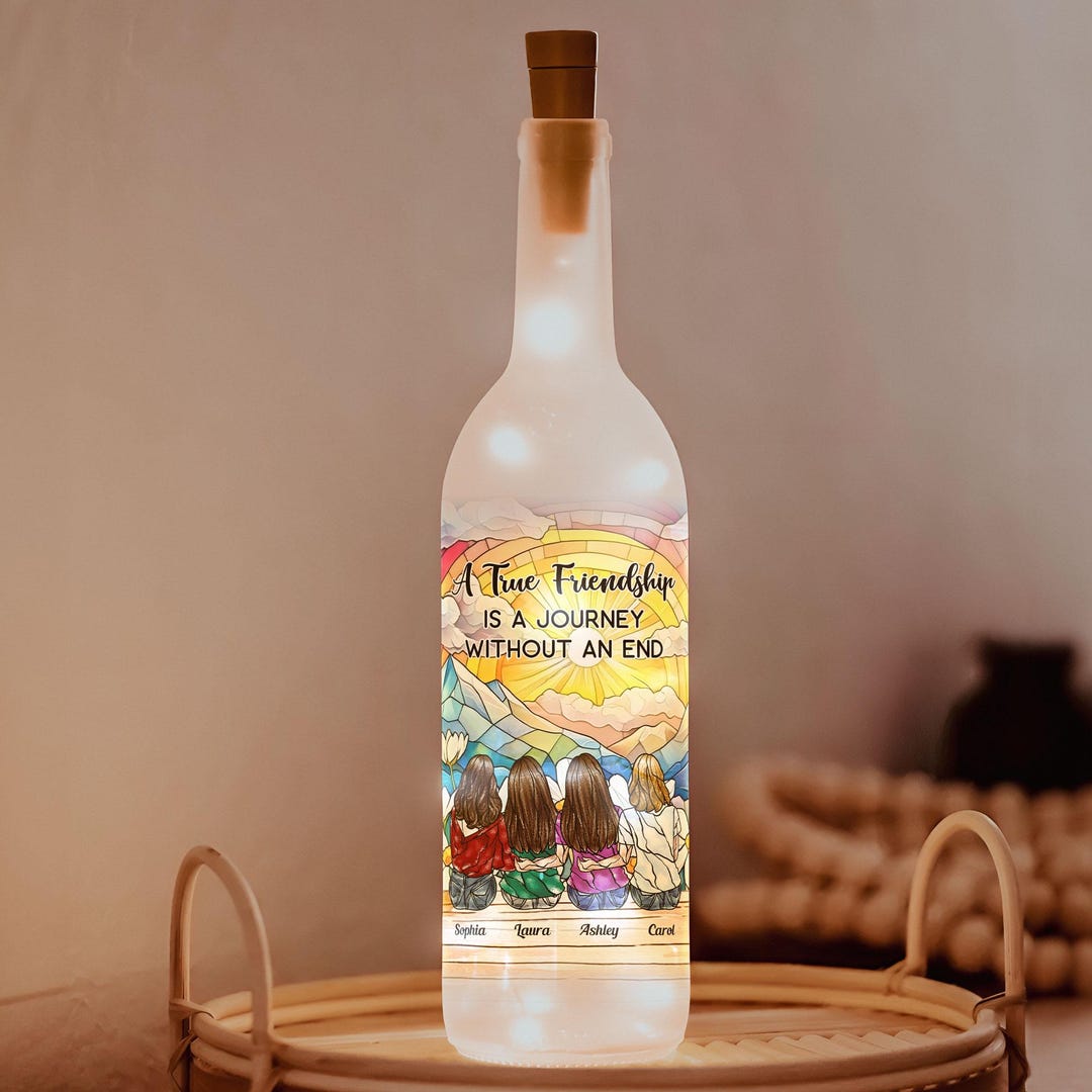 Personalized Friendship Bottle Lamp: Soul Sister Gift, LED Fairy Lights ...