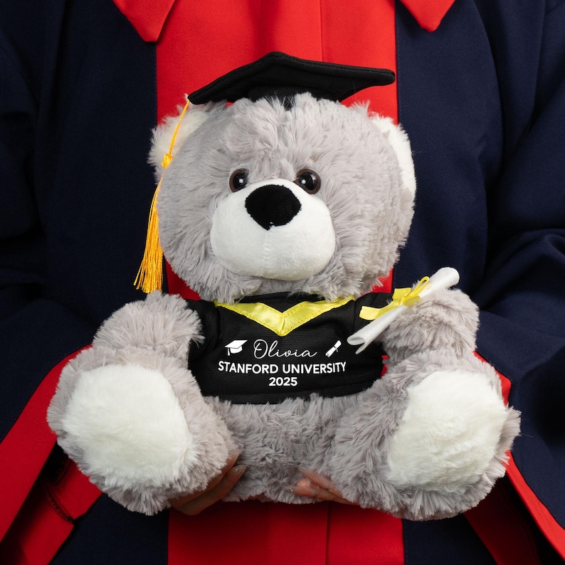 Personalized Graduation Teddy Bear With Photo - Memorial Gift - Etsy