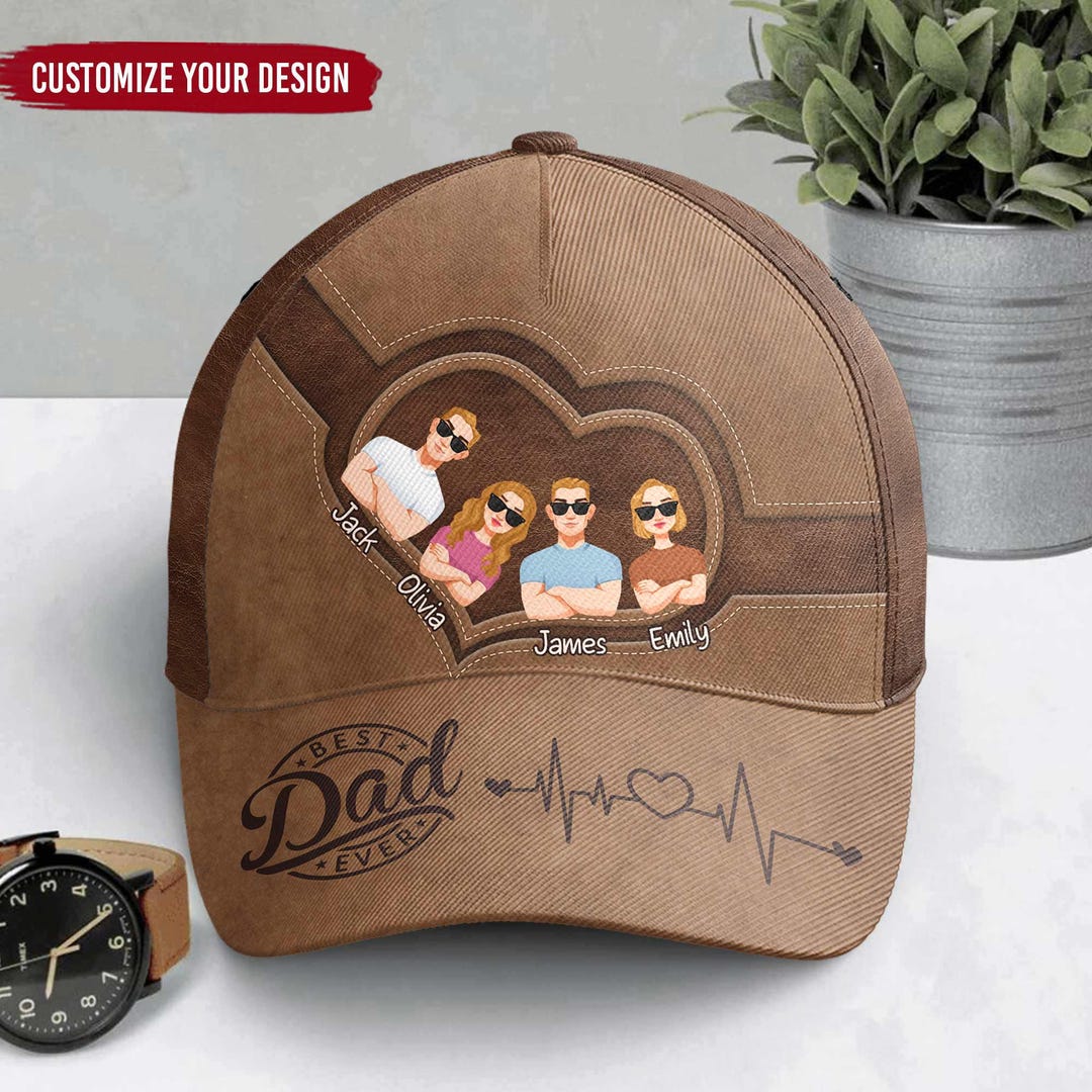 Best Dad Ever - Personalized Classic Cap, Father's Day Gift From ...