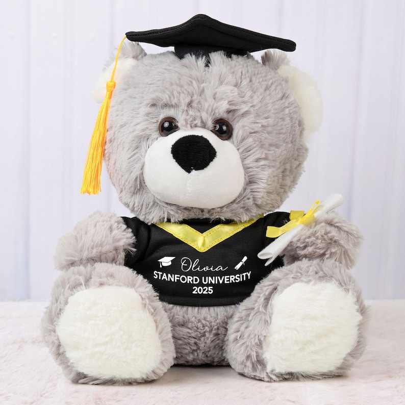 Personalized Graduation Teddy Bear With Photo - Memorial Gift - Etsy