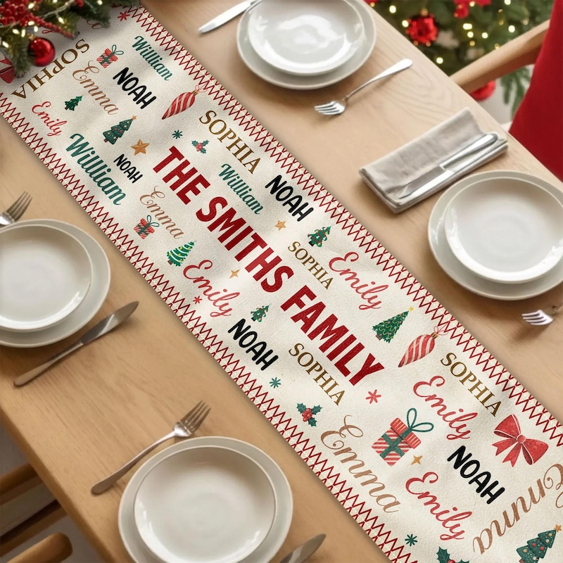 Personalized Table Runner - Etsy