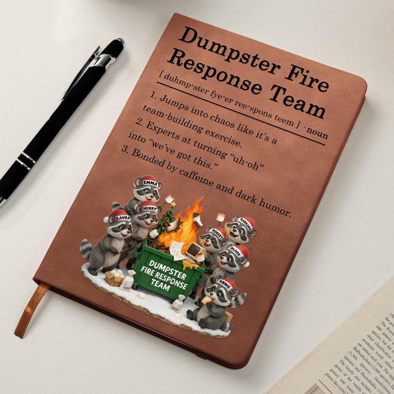 Dumpster on Fire Response Team, Funny Exchange Gift for Coworker Team ...
