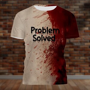 Personalized Horror Scene 3D Shirt: Halloween Costume, Funny Problem ...