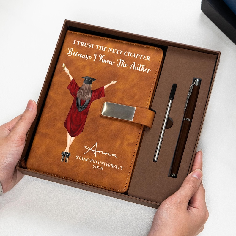Graduation Gift for Her Personalized Notebook Set, Class of 2026 Custom ...