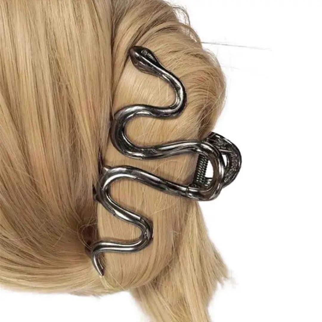 Metal Snake Hair Claw Clip: Punk Goth Serpent Grip - Etsy