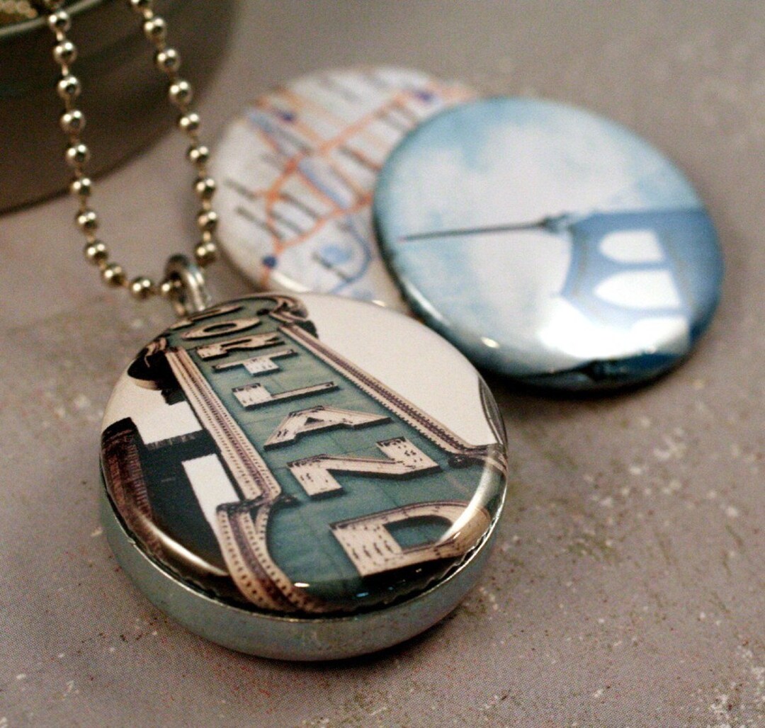 Portland Recycled Magnetic LOCKET SET by Polarity - Etsy
