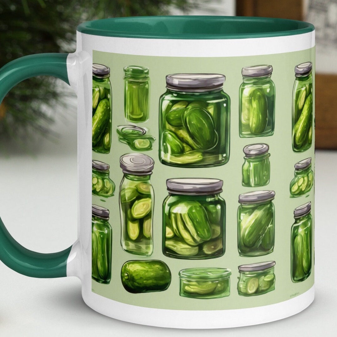 Pickle Pattern Coffee Mug - Etsy