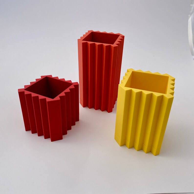 Modular Planter Set Set of 3D Printed Pots for Succulents, Perfect for ...