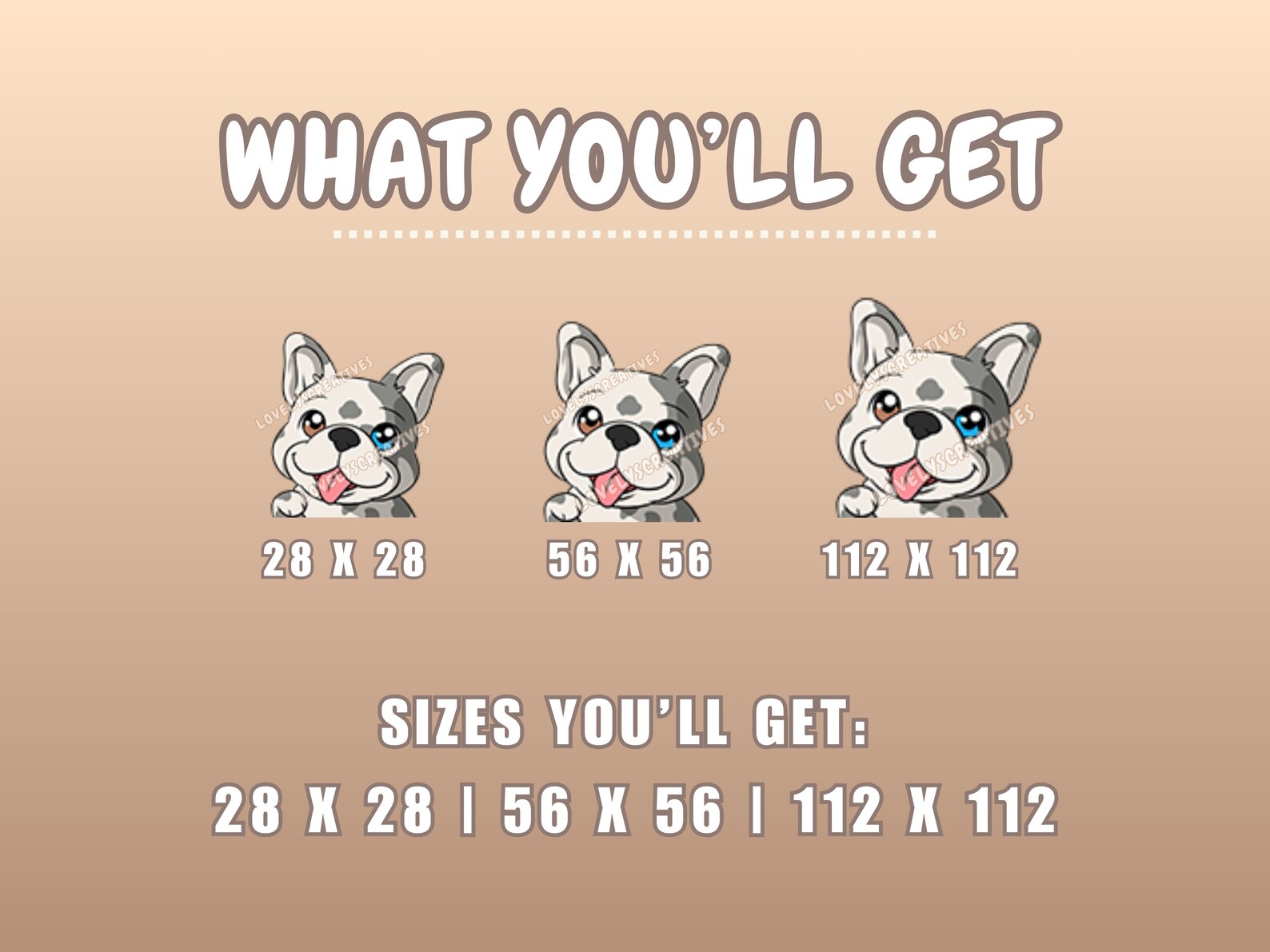 Frenchie French Bulldog | Cute Pet Chibi Twitch Emotes | Discord Emotes ...