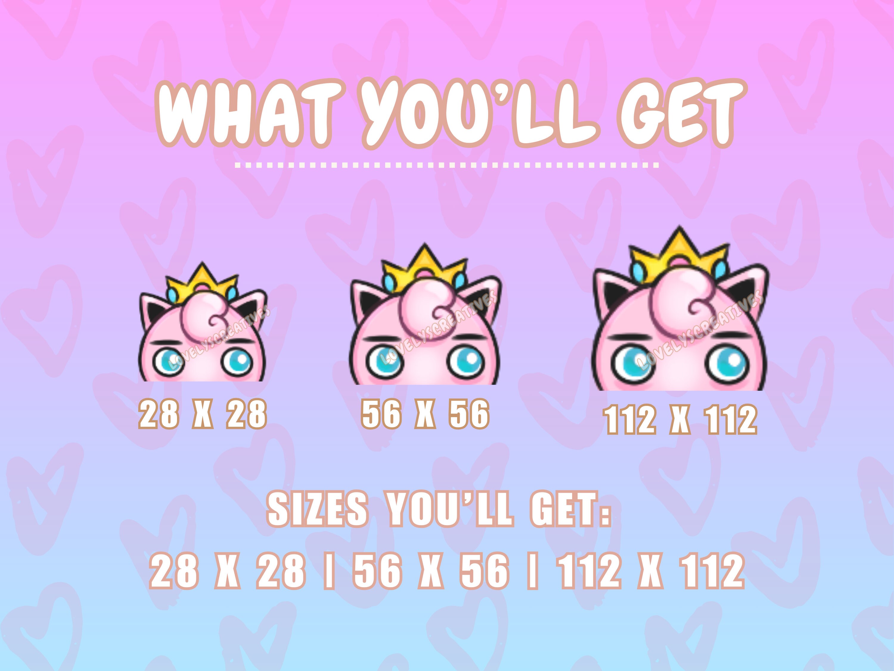 Jigglypuff Lurk Emote Cute Kawaii Emote Twitch Emotes | Premade ...