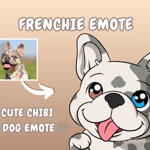 Frenchie French Bulldog | Cute Pet Chibi Twitch Emotes | Discord Emotes ...