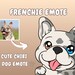 Frenchie French Bulldog | Cute Pet Chibi Twitch Emotes | Discord Emotes ...