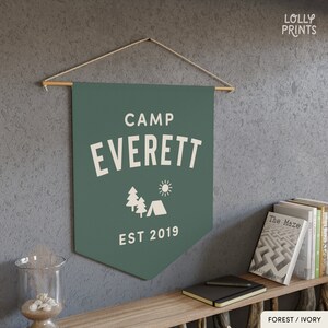 Custom Camp Flag, Personalized Camp Pennant Banner, Name Gifted for ...