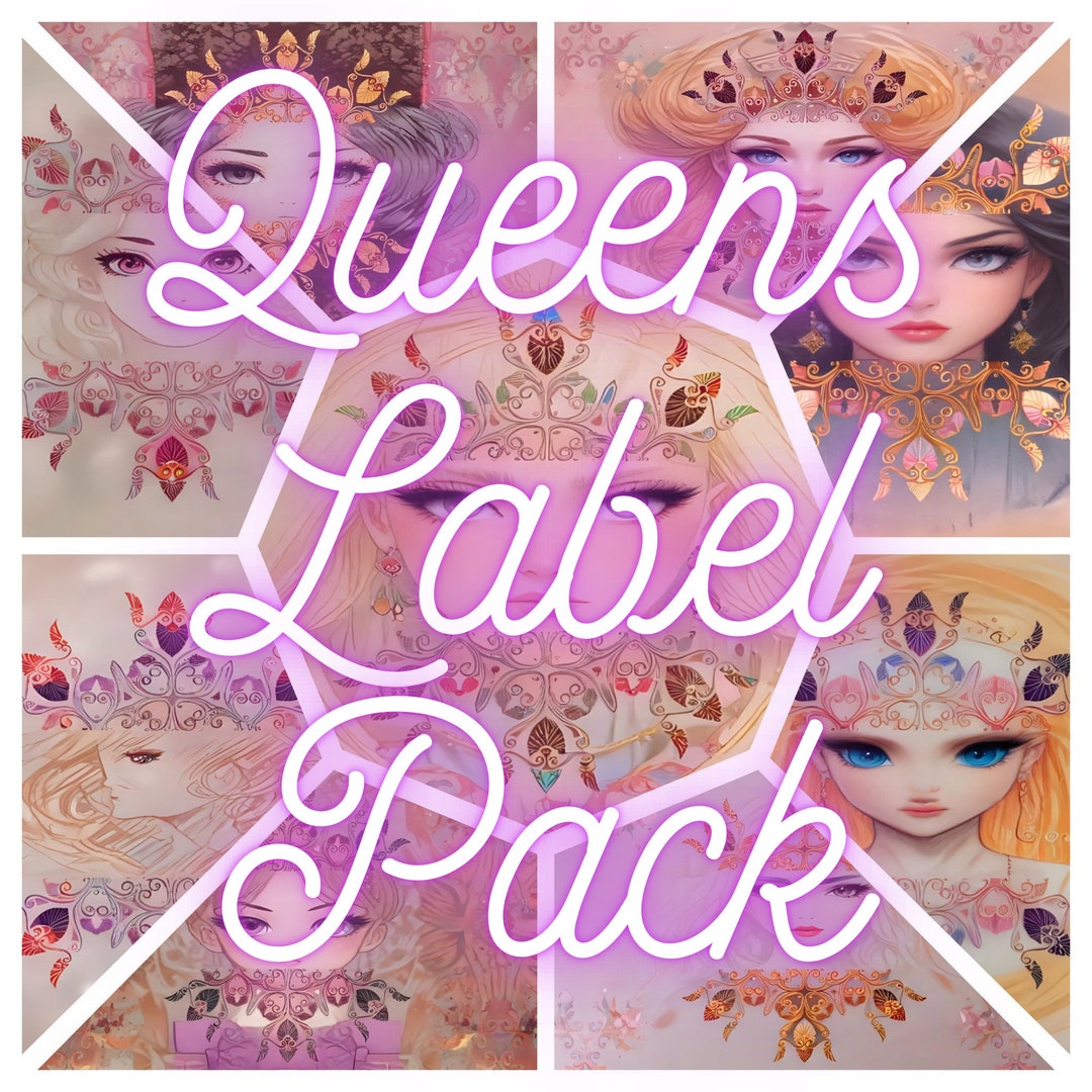 24 UNIQUE SET Queens Slay Royalty Label Pack : Perfect for Candles ...