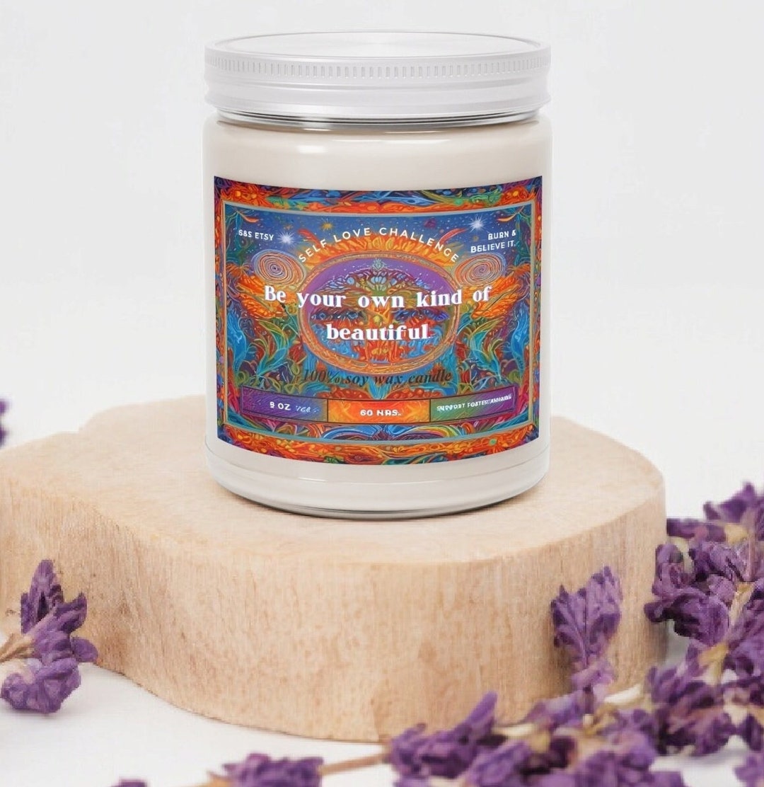 Self Love Challenge, Stylish Sassy Candle, Playful Home Decor Accent ...