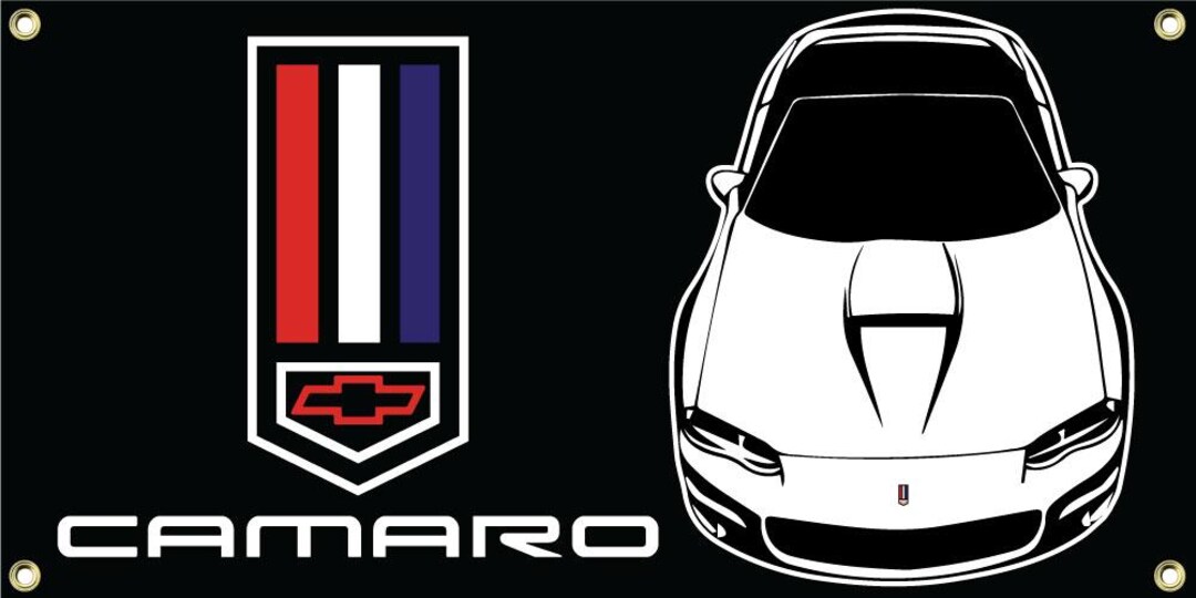 Big Vinyl Banner Sign Poster Gen 4 Front Chevy Camaro T 4'x2' Garage ...