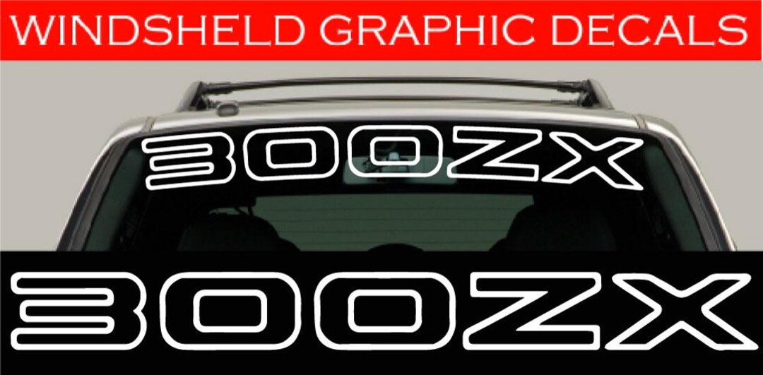 New Decal Sticker Windshield Banner Nissan 300ZX - Etsy