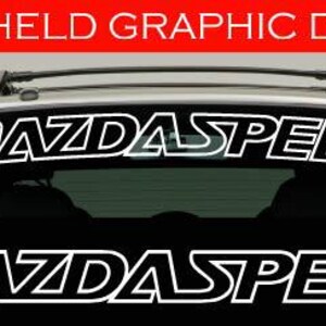 New Decal Sticker Windshield Banner Mazda Rx7, Rx8, Mazdaspeed - Etsy