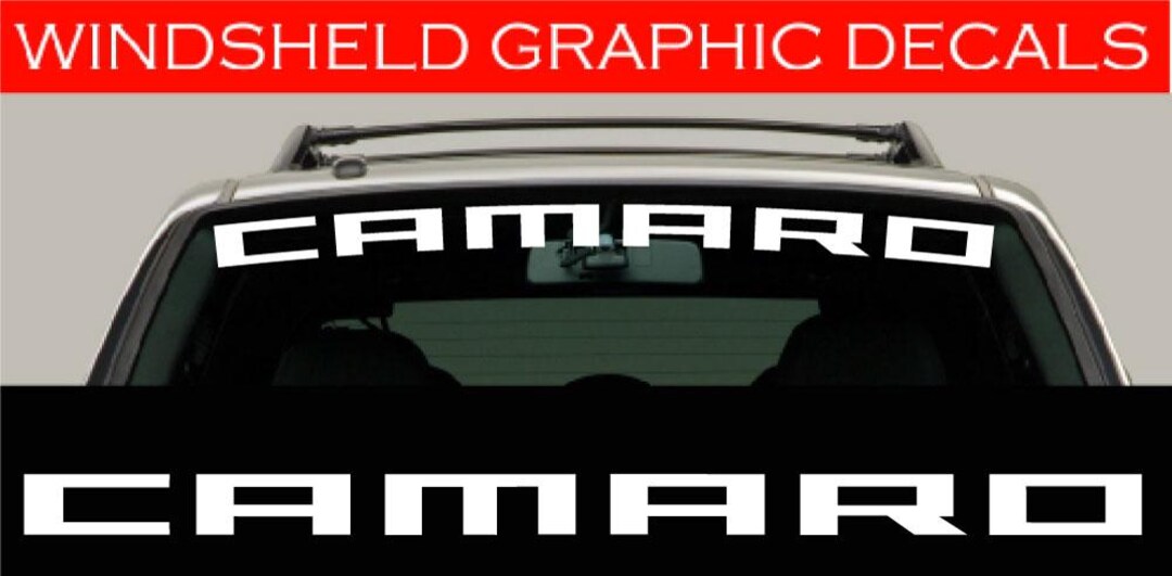 New Decal Sticker Windshield Banner Chevy Camaro - Etsy