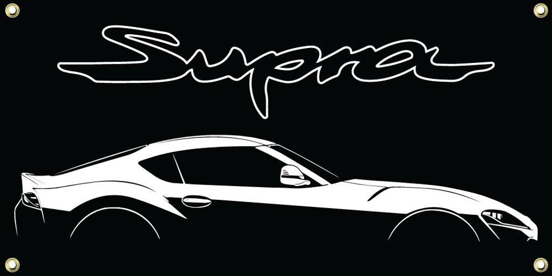 Big Vinyl Banner Sign Poster Toyota Supra MK5 4'x2' Garage, Shop, Store, Carshow, - Etsy