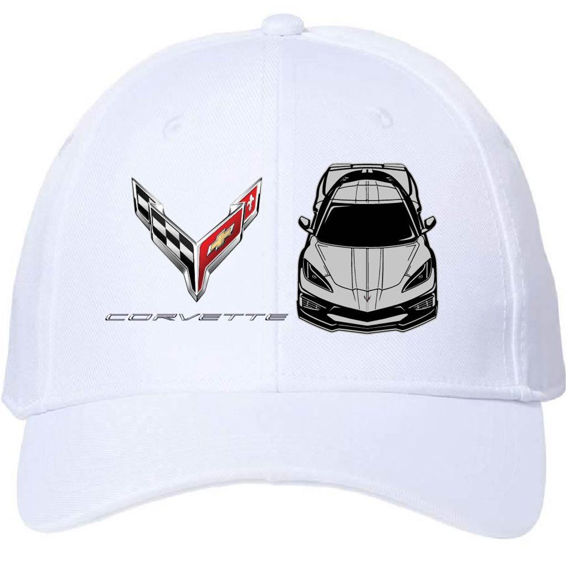 Baseball Cap, Hat Chevy Corvette C8 Front - Etsy