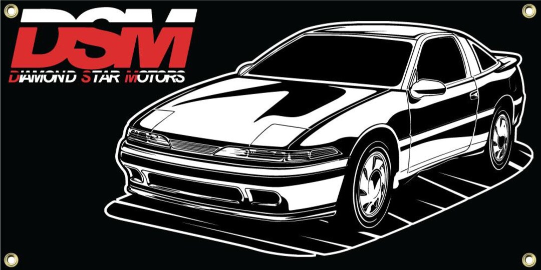 Big Vinyl Banner Sign Poster DSM Eclips 1G 4'x2' Garage, Shop, Store ...