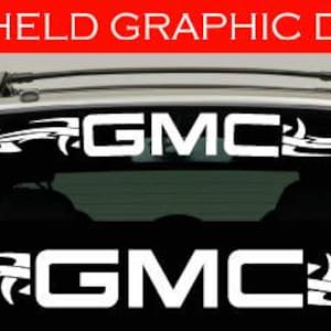 New Decal Sticker Windshield Banner GMC Tribal Sierra, Acadia, Canyon ...