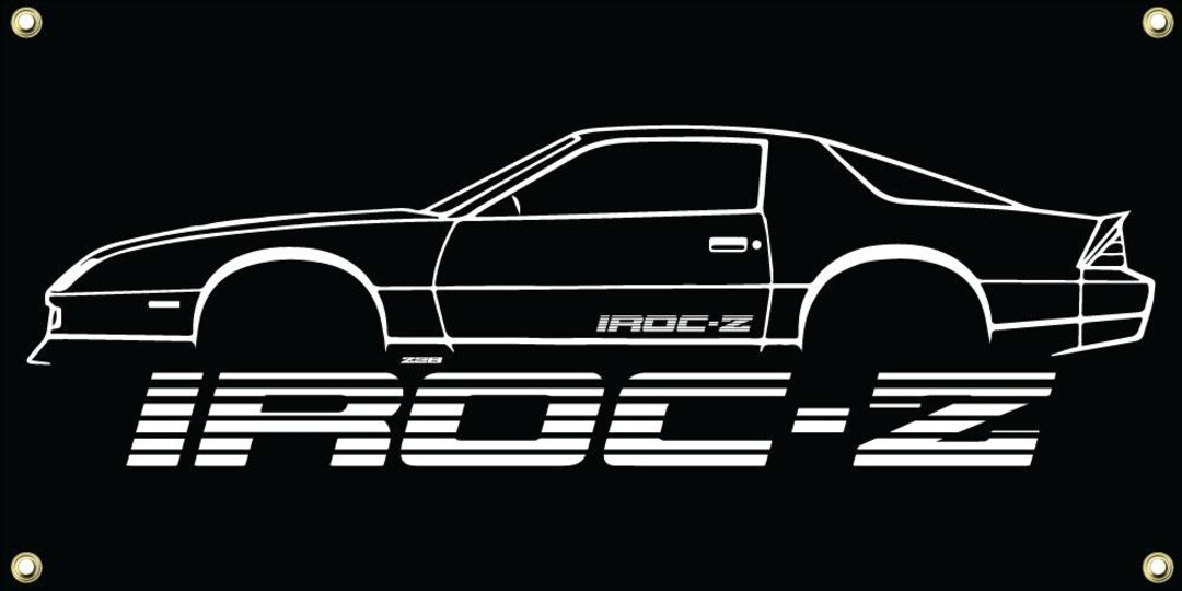 Big Vinyl Banner Sign Poster 80 Chevy Camaro Iroc-z 4'x2' Garage, Shop ...