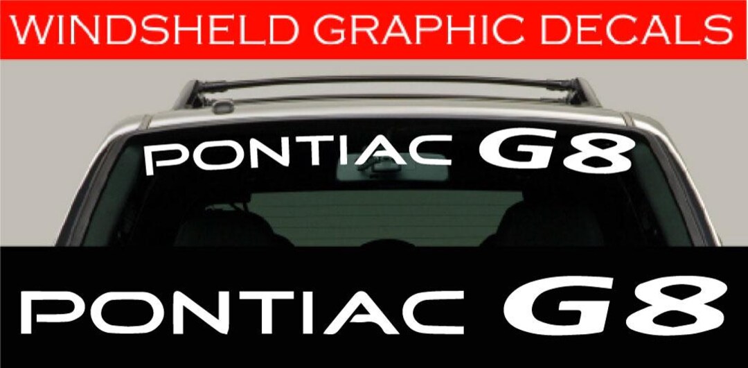 New Decal Sticker Windshield Banner Pontiac G8 - Etsy