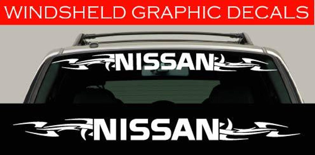 New Decal Sticker Windshield Banner Nissan Tribal 300zx, 350z, 370z ...